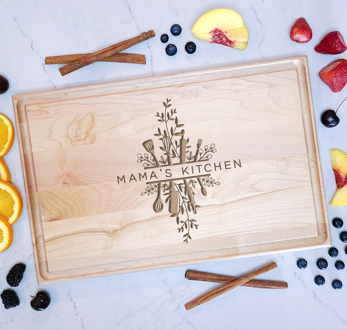 Her Kitchen | Custom Cutting Board | Chef Cook Baker – Dragon Forged ...