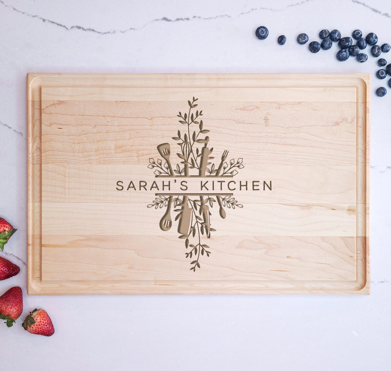 Her Kitchen | Custom Cutting Board | Chef Cook Baker – Dragon Forged Studios
