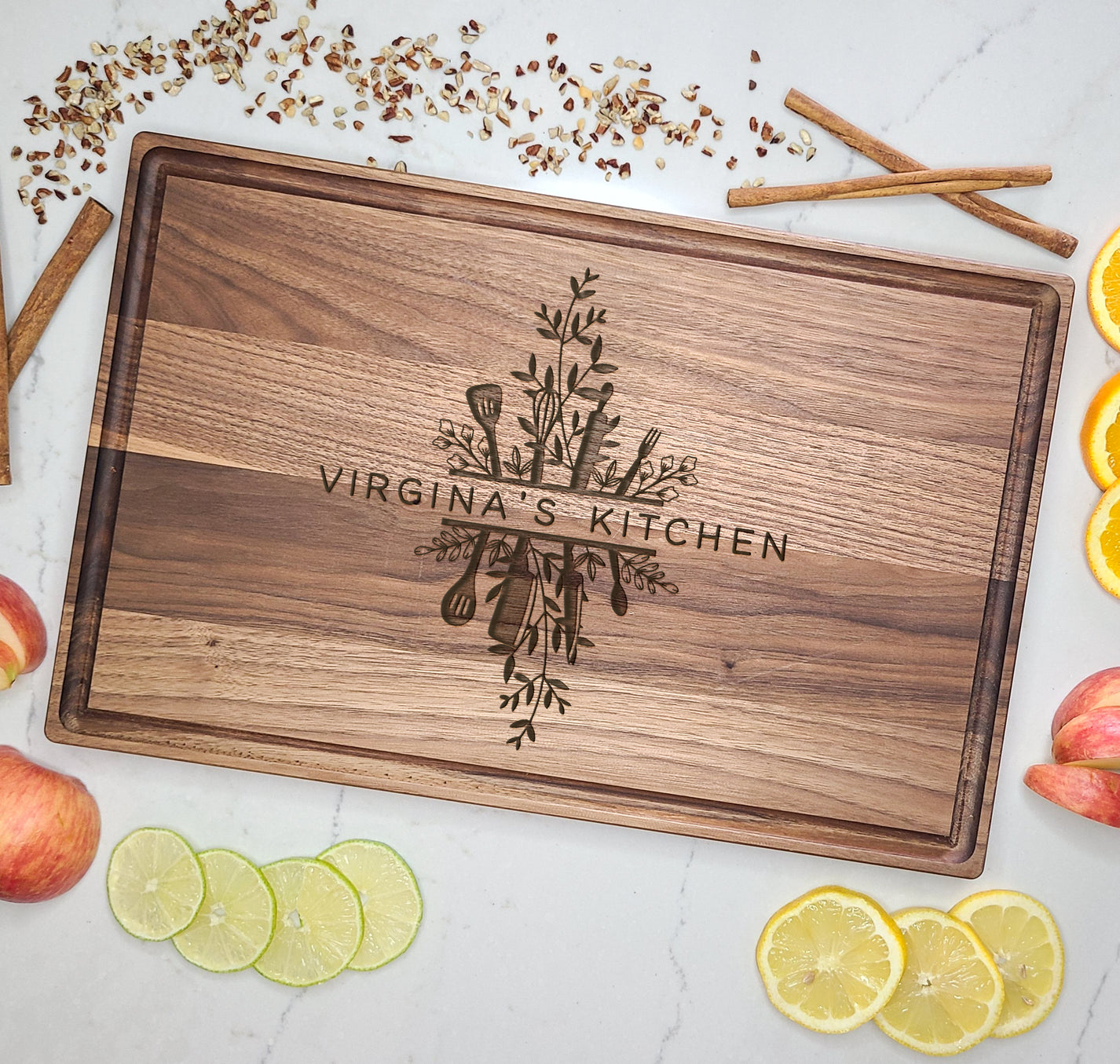 Her Kitchen | Custom Cutting Board | Chef Cook Baker – Dragon Forged ...