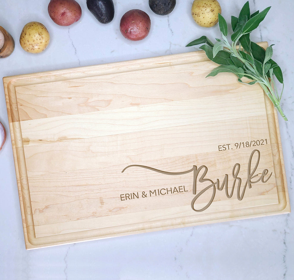 Family Name | Personalized Cutting Board – Dragon Forged Studios